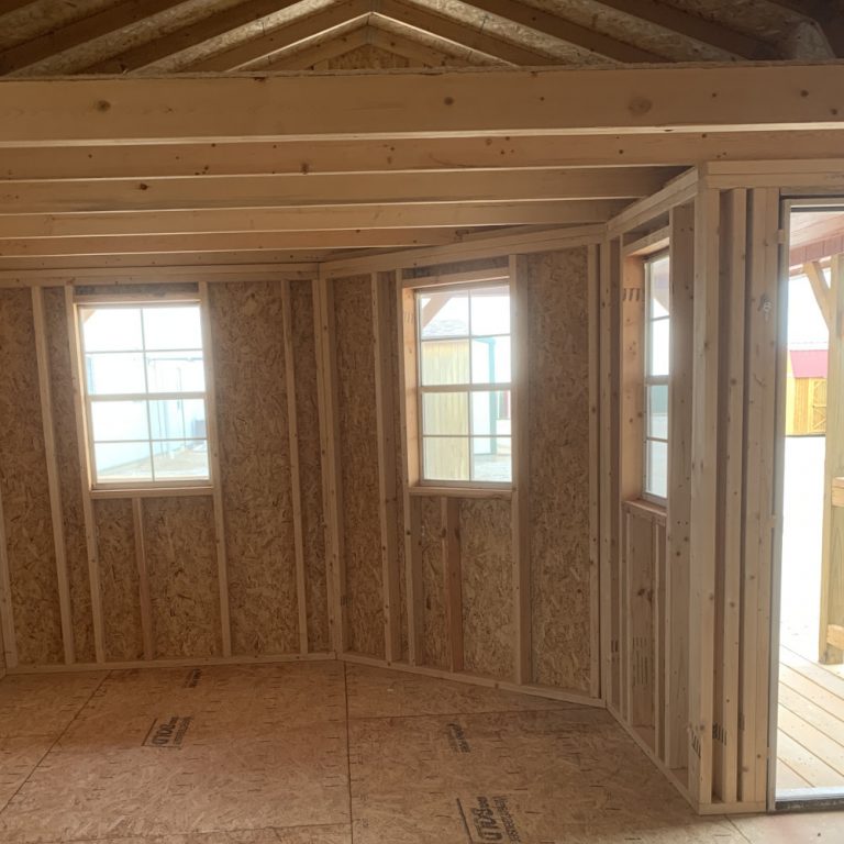 14×32 Lofted Cabin (urethane) #6146 Rent to Own $625 – Diamond Buildings