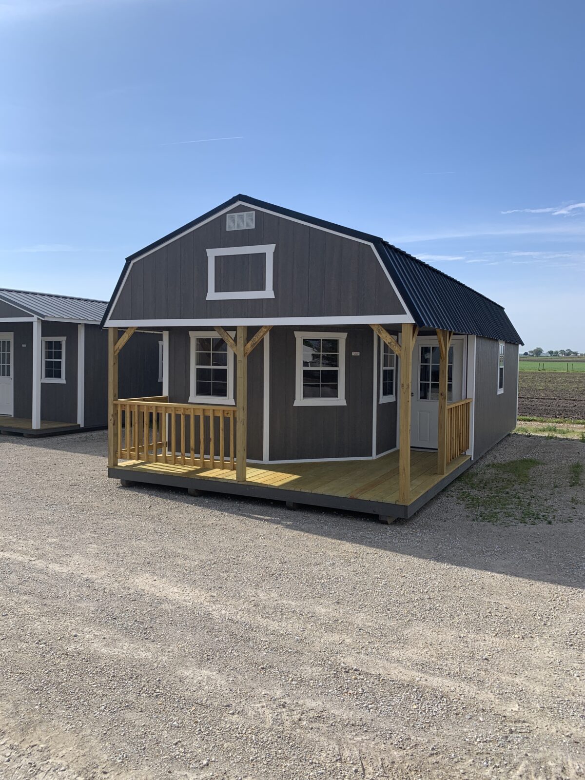 14×32 Lofted Cabin (urethane) #6146 Rent to Own $625 – Diamond Buildings